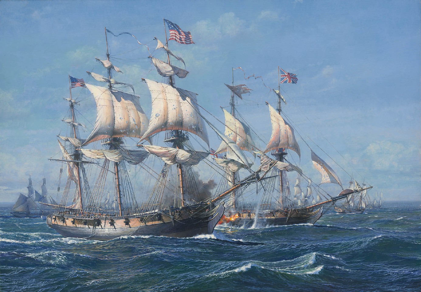 Maarten Platje | USS Constitution vs HMS Java | 2018 | Cavalier Galleries