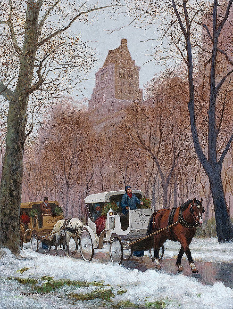 Jenness Cortez | Manhattan in the Moonlight | 2015 | Cavalier Galleries